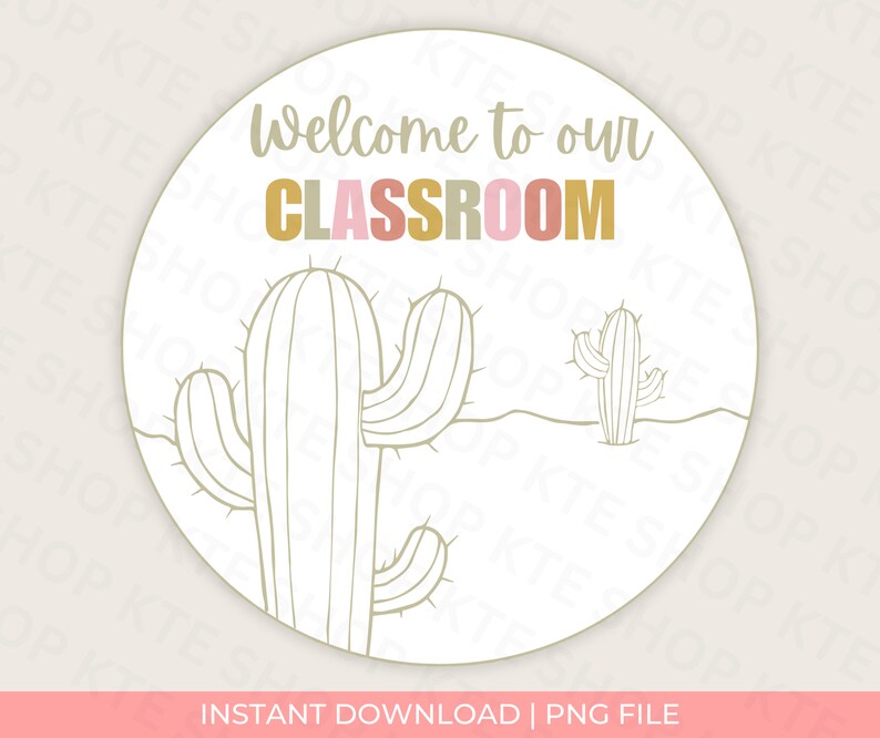 Bienvenido a nuestro letrero de aula, PNG para sublimación, descarga de ...