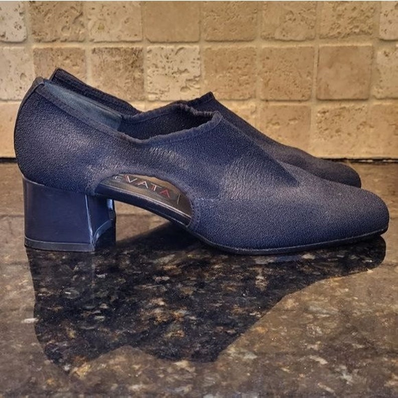 Vintage Prevata Black Sheer Mesh Cut Out Heels Size 6B - Etsy