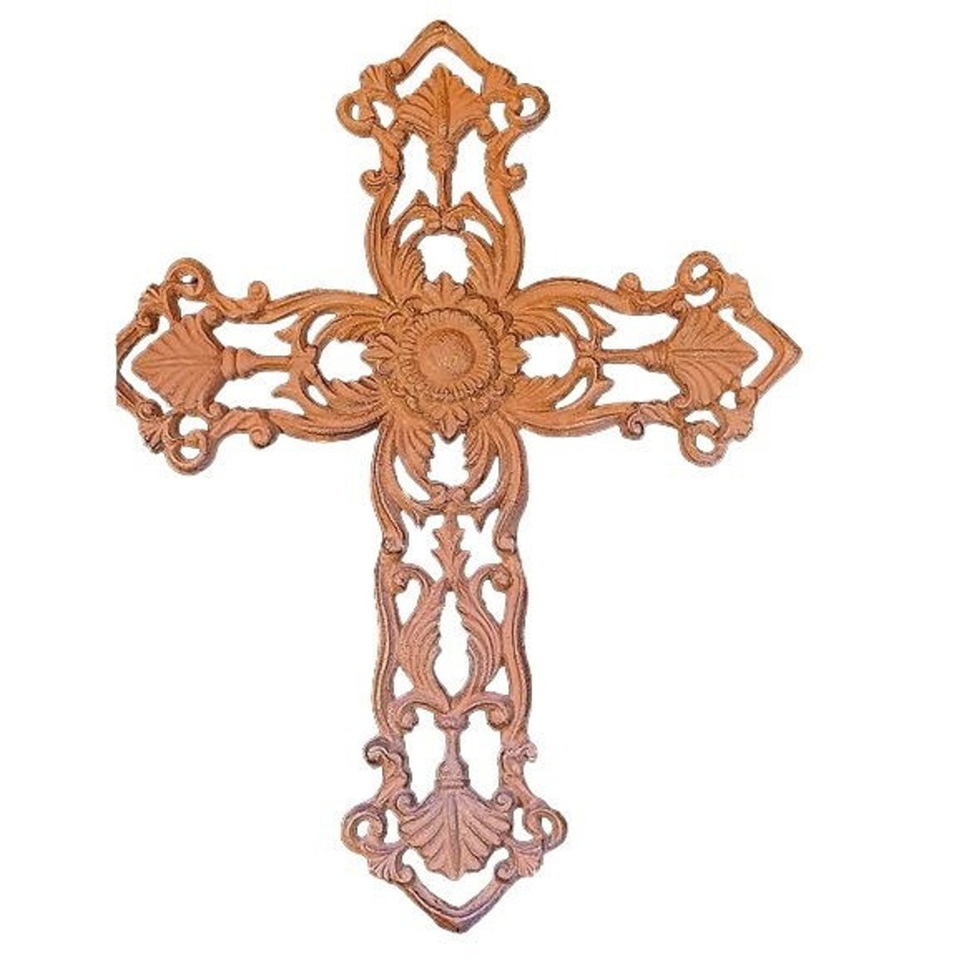 Antique Orante Cast Iron Cross - Etsy