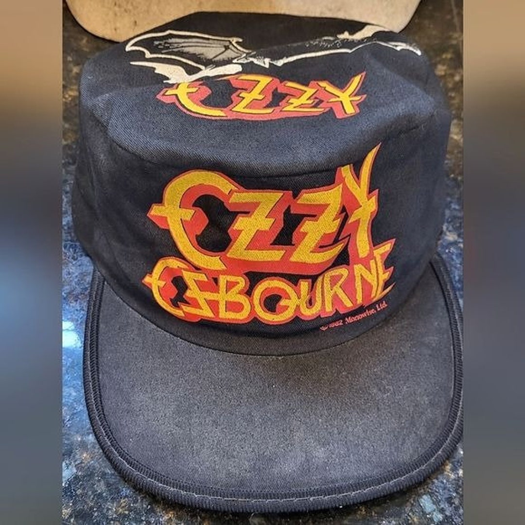 Diary of a Madman Tour 1982 Ozzy Osbourne Painter Hat W/ Bats *rare* - Etsy