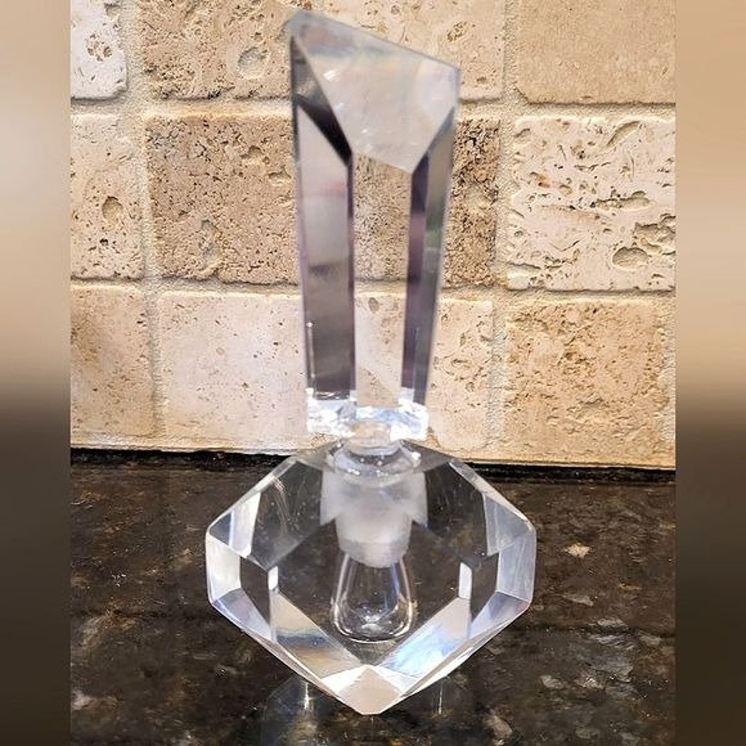 Beautiful Art Deco Lead Cut Crystal Perfume Decanter - Etsy
