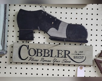Shoe Cobbler Sign - Etsy