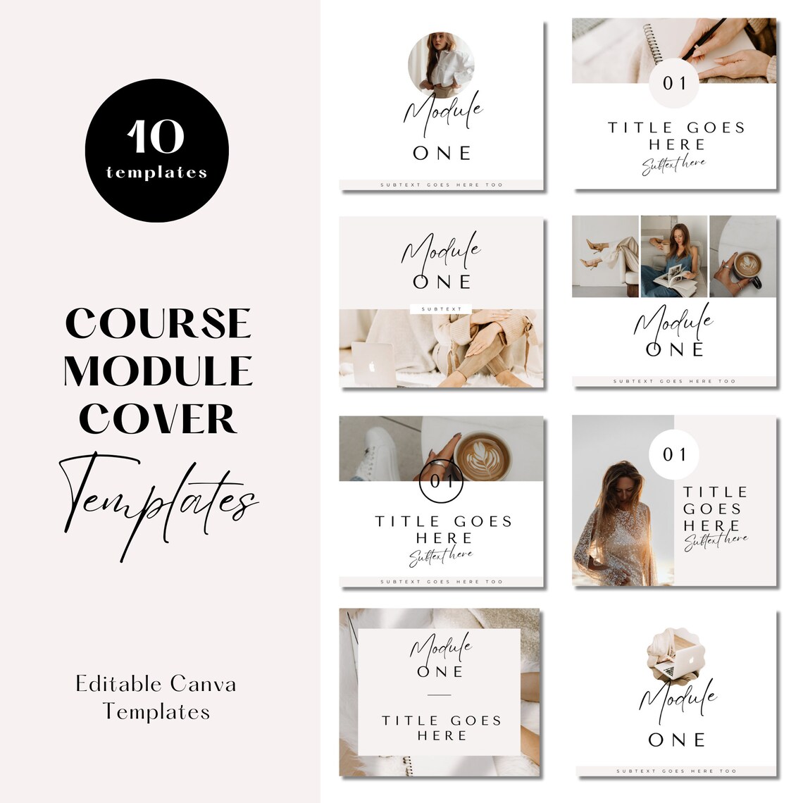 Module Cover Templates, Course Creator Templates, Online Course Module ...