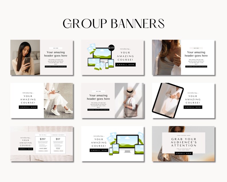 Banner Canva Template, Group Banner Template Canva, Facebook Group ...
