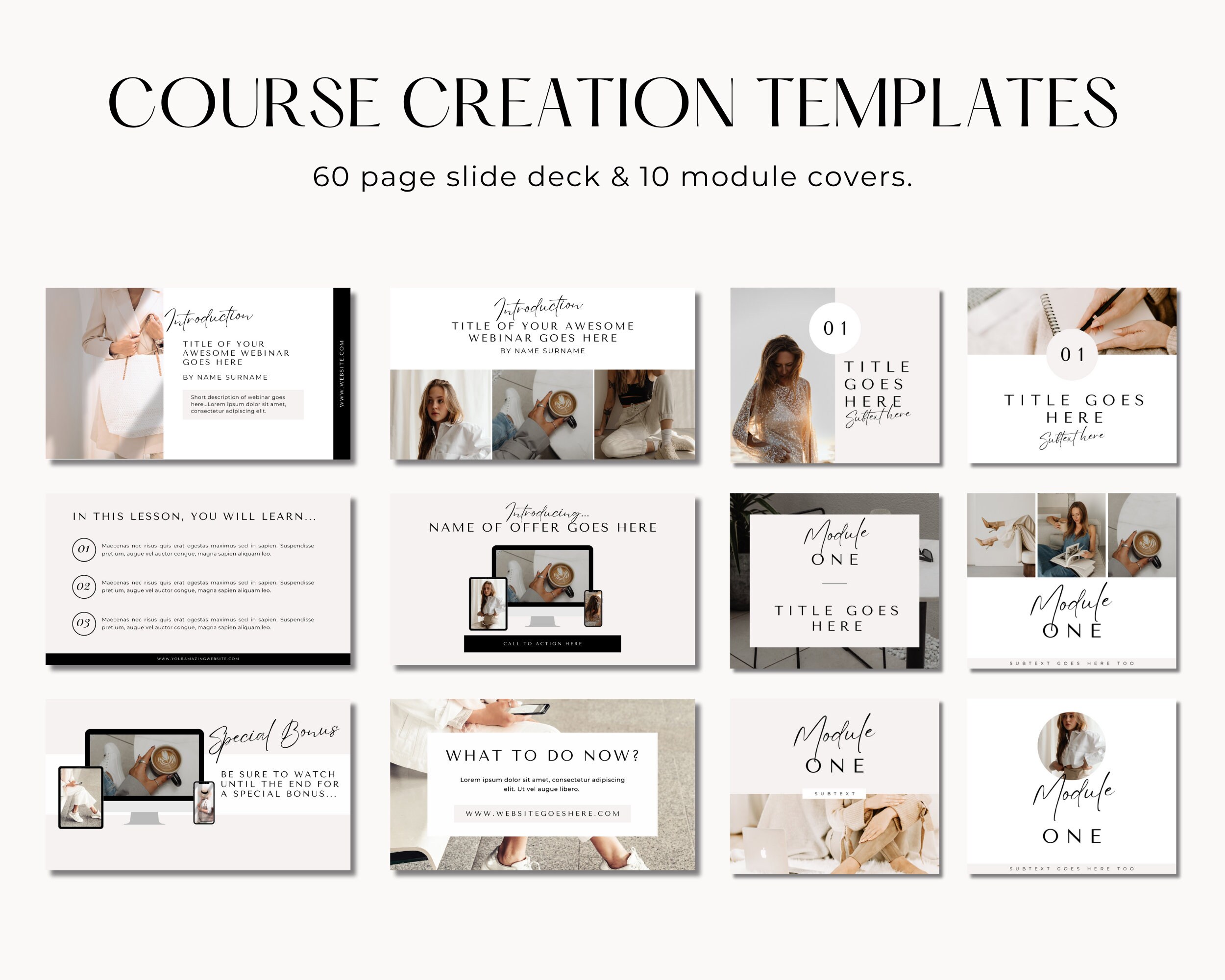 Course Creator Templates Sales Page Canva Template Lead - Etsy