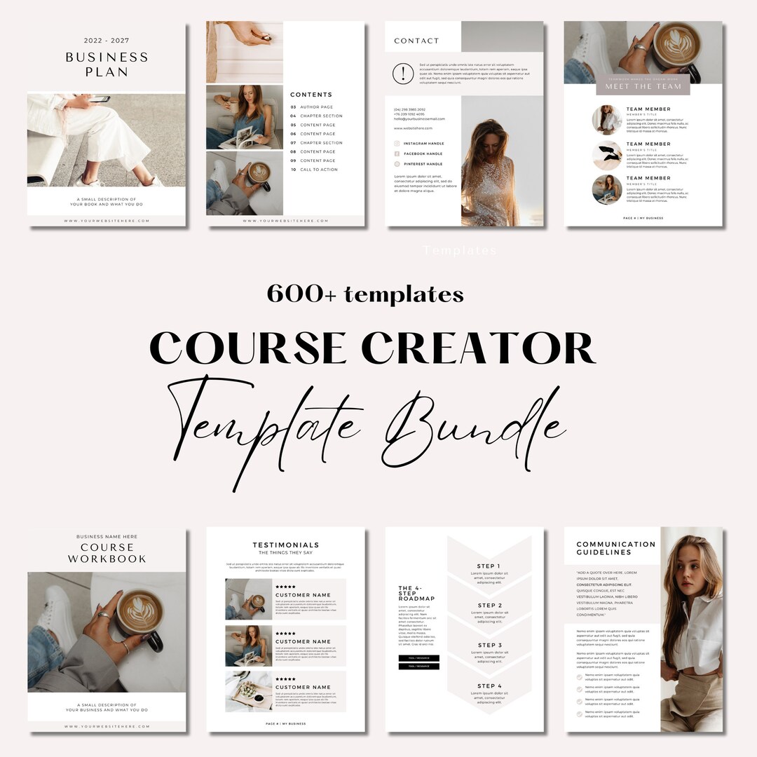 Course Creator Templates, Sales Page Canva Template, Lead Magnet ...