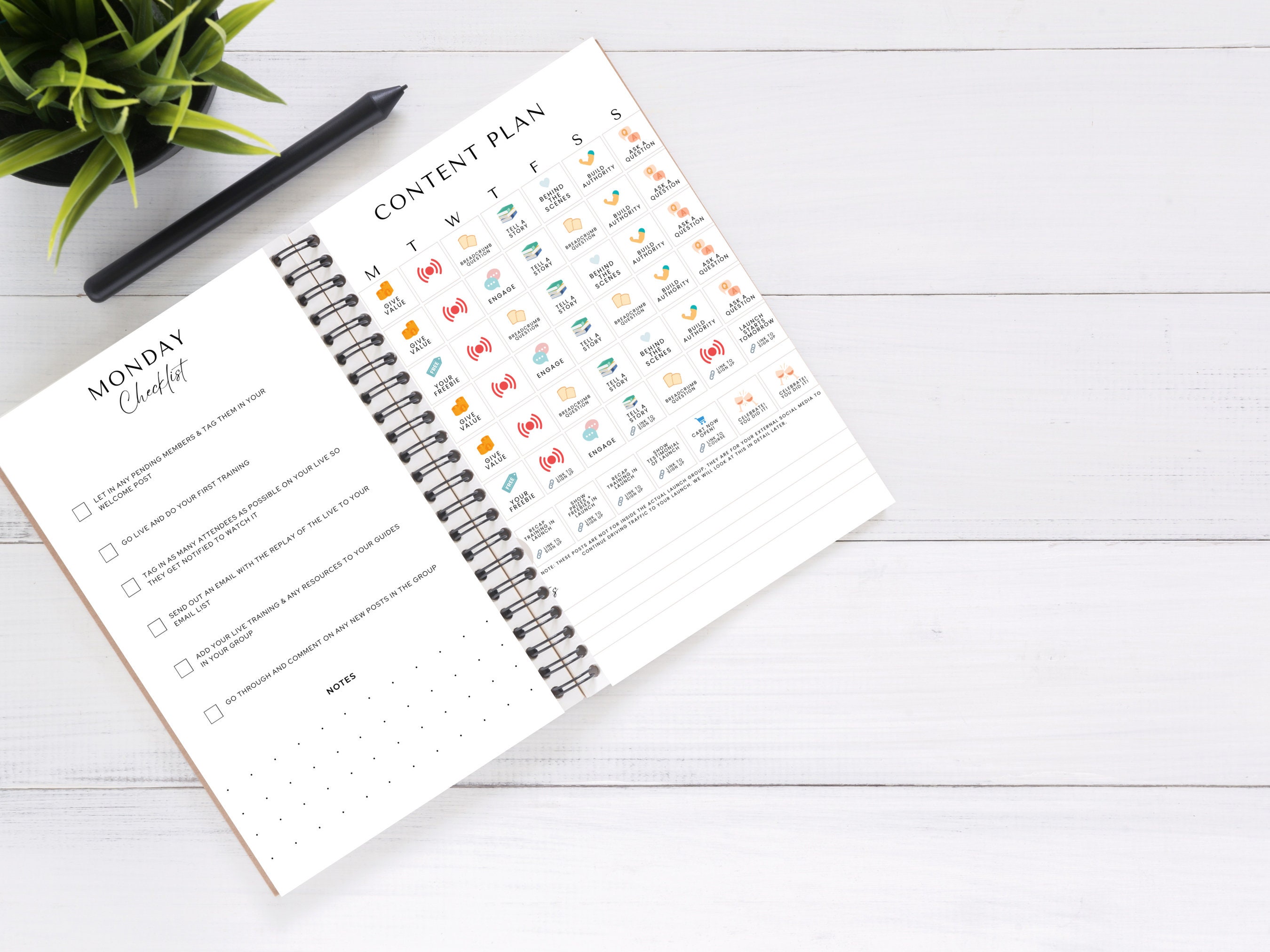 Online Course Resources, Course Templates, Launch Planner Canva, Coach ...