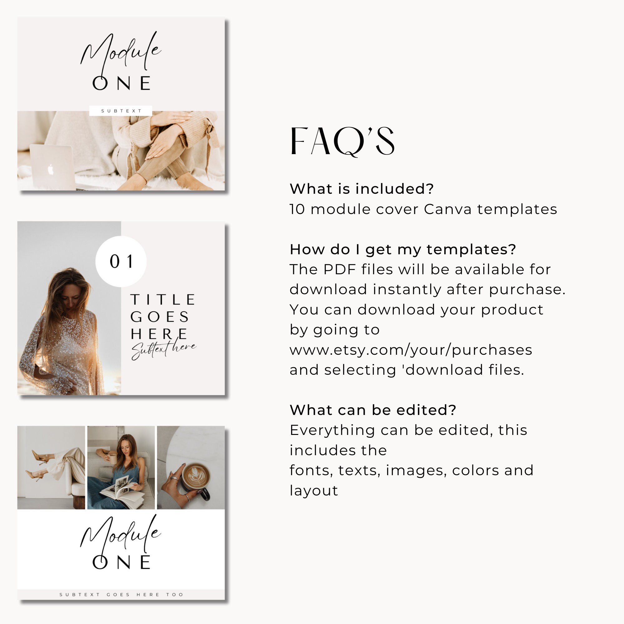 Module Cover Templates, Course Creator Templates, Online Course Module ...