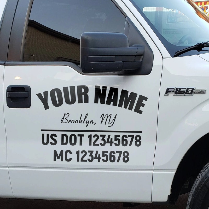 Usdot Trucking Decal - Etsy