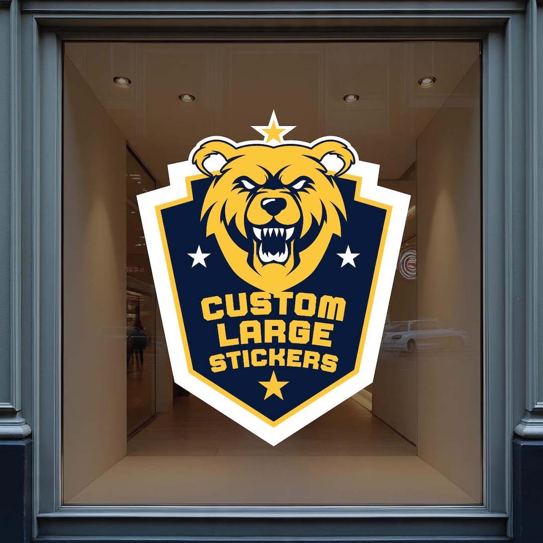 Full Color Custom Stickers - Large Custom Vinyl Sticker - Large Logo ...