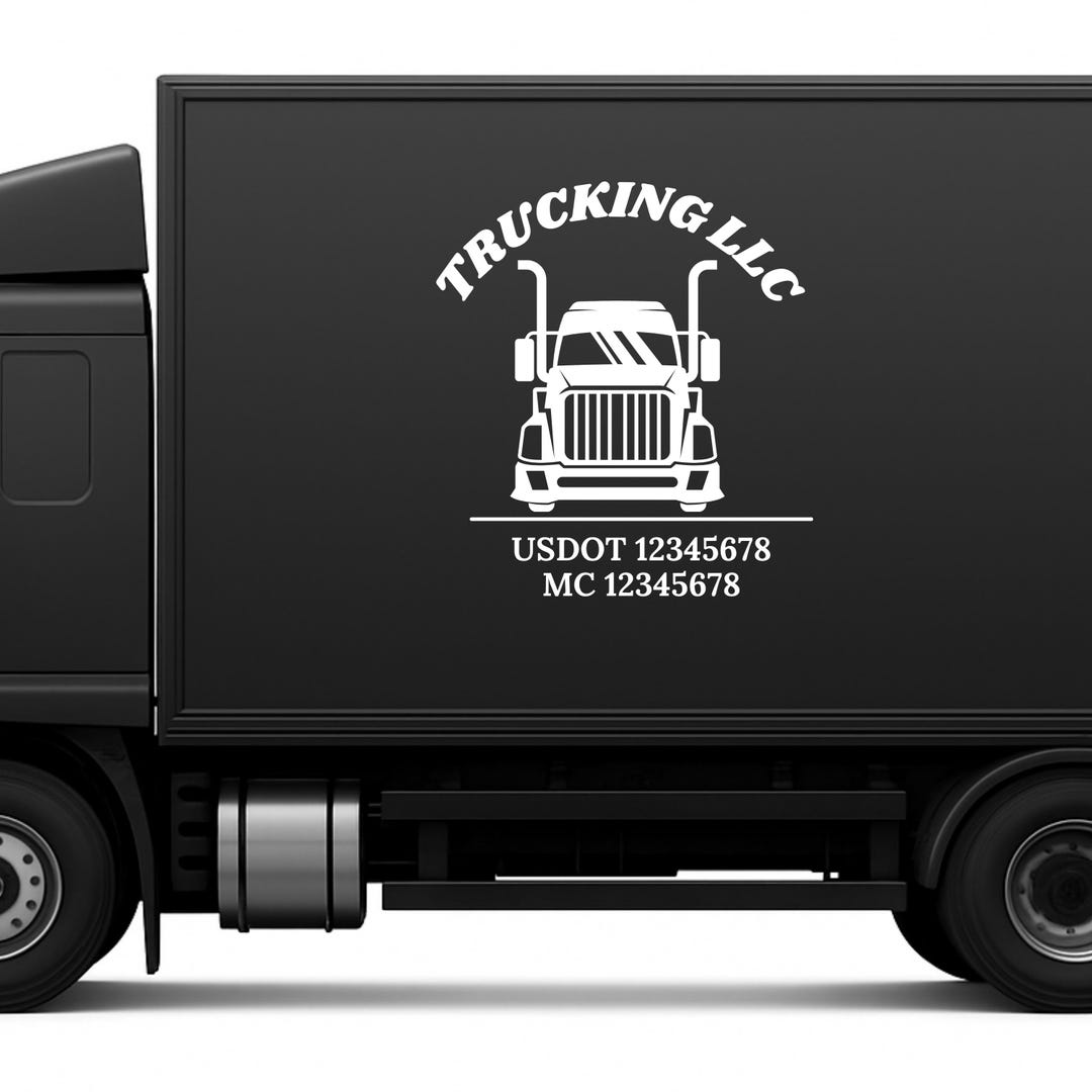 Business Name and Address Decal - Pair of 2 ,truck/ Van Stickers, Truck ...