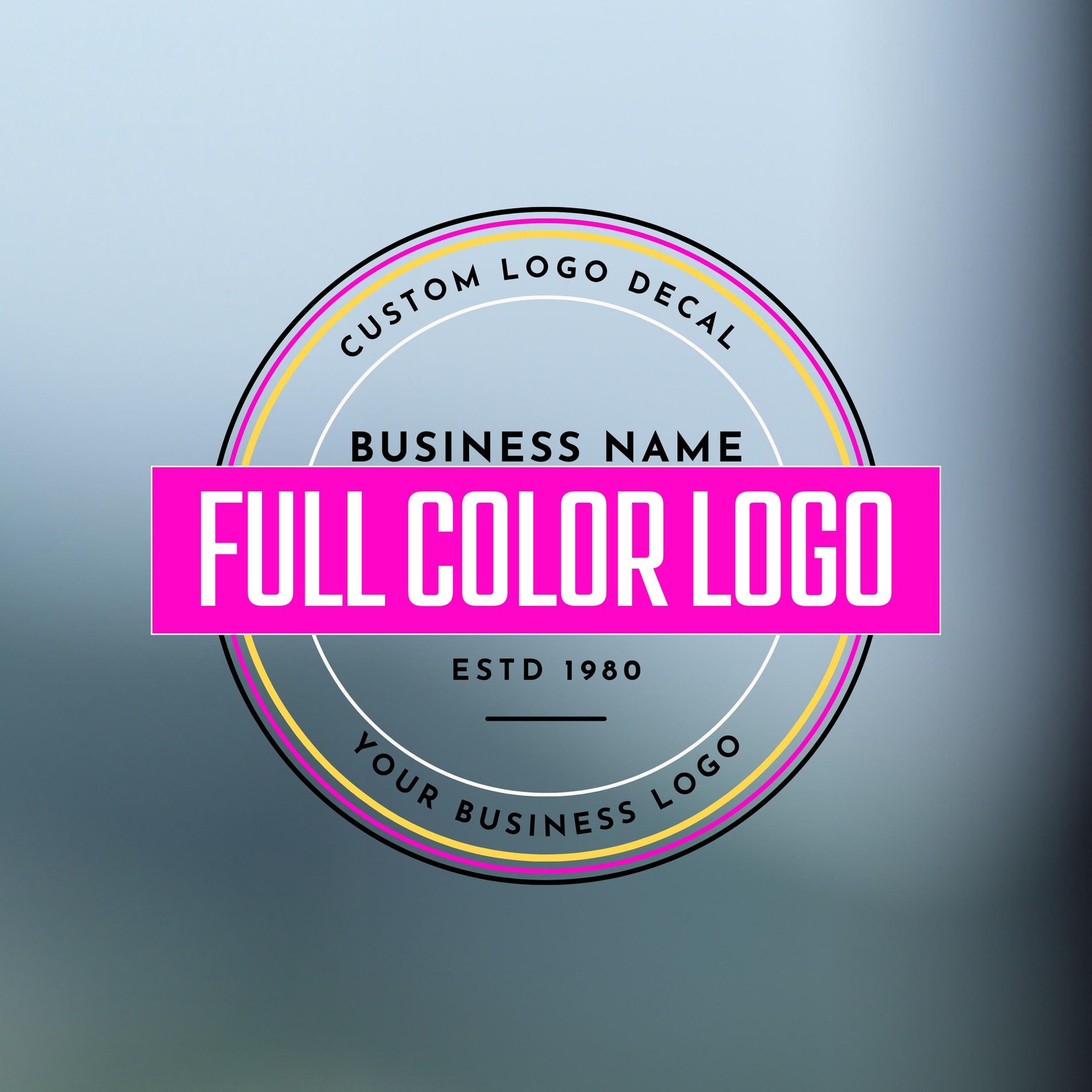 Best Seller Full Color Logo Decal Custom Shape Full Color Printed Vinyl ...