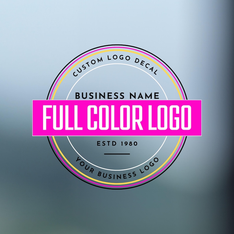 Best Seller Full Color Logo Decal Custom Shape Full Color Printed Vinyl ...