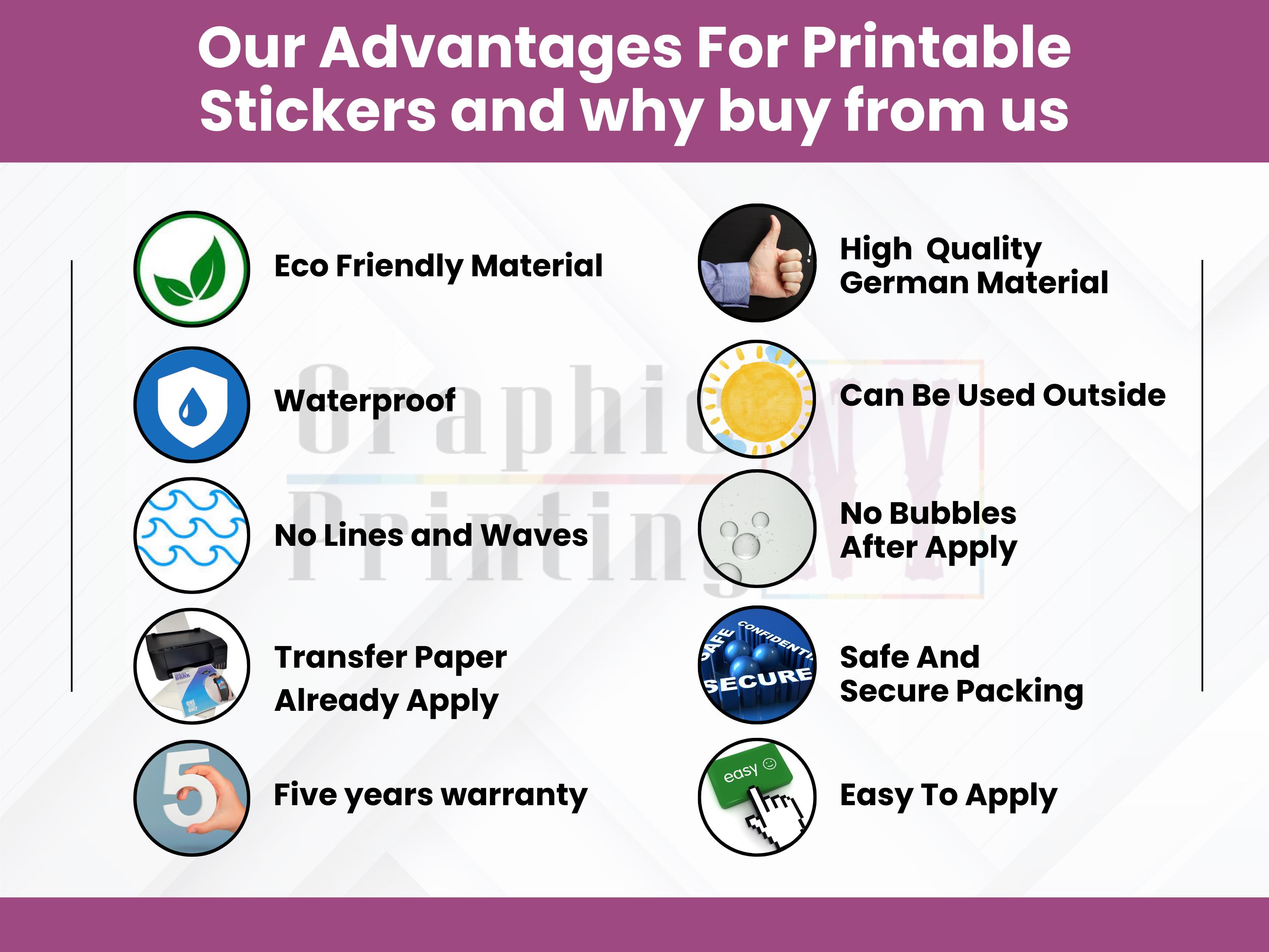 Custom Window Stickers - Slap up Plain Vinyl Decal - Your Business Logo ...