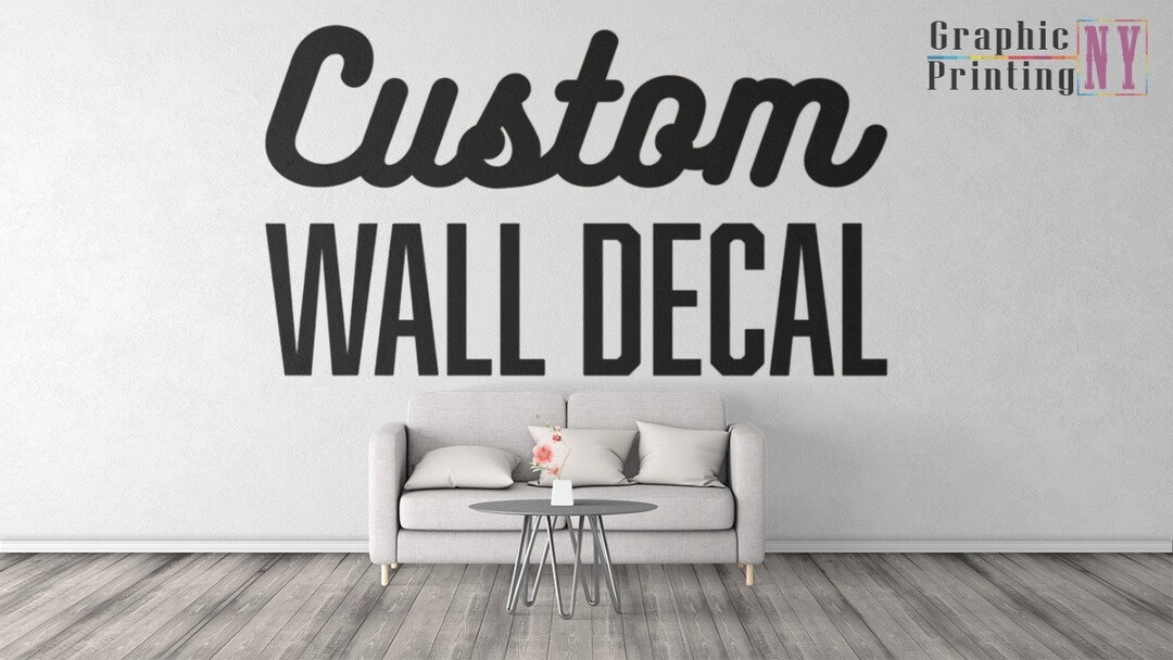 Custom Text Wall Decal: Personalized Home or Office Decor - Etsy