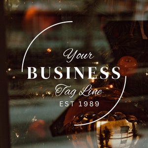 Storefront Window Decal - Premium Quality Vinyl Sticker for Business ...