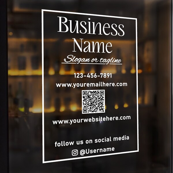 Storefront Window Decals - Etsy
