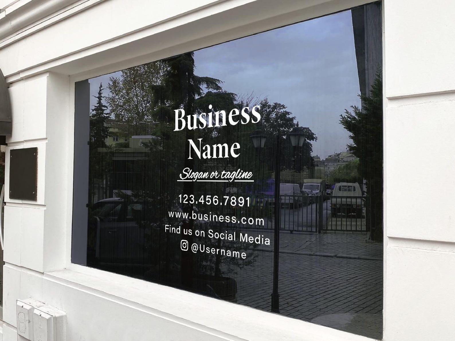Personalized Business Decal, Storefront Window Vinyl Lettering, Custom ...
