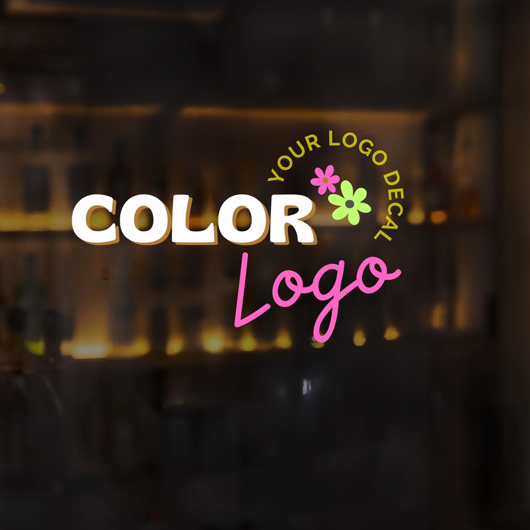 Full Color Logo Decal - Custom Full Color Vinyl Decal, Business Logo ...