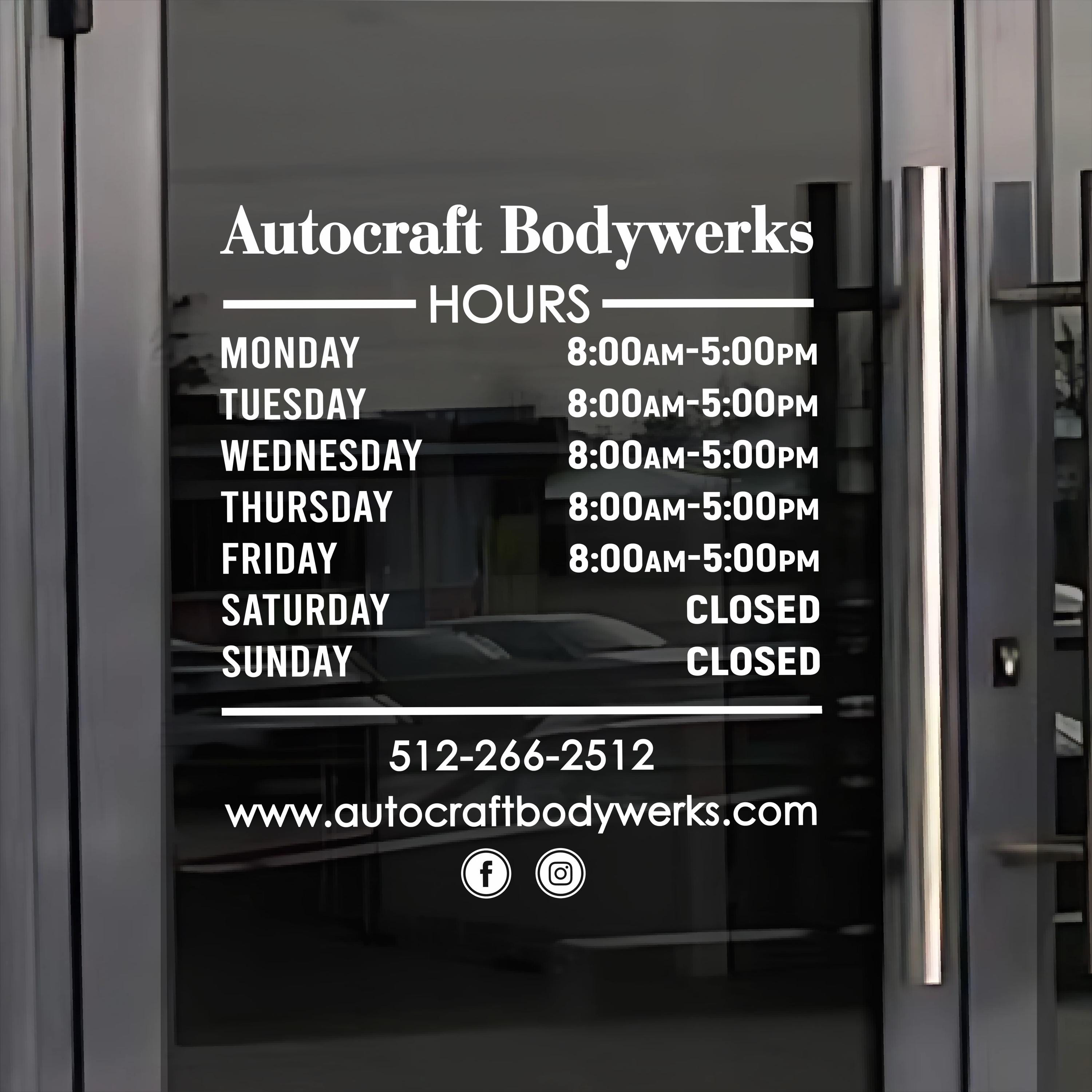 Custom Store Hours Decal, Business Hours Sign, Open and Close Timings ...