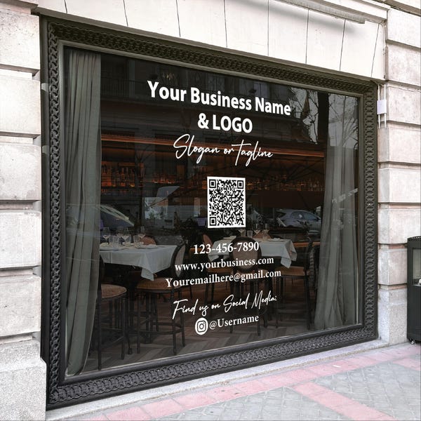 Art Deco Door Sign Decal - Etsy