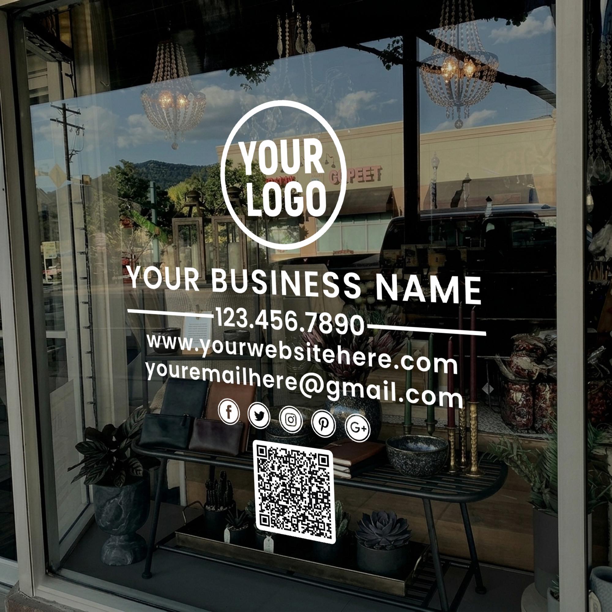 Custom Vinyl Decals, Business Vinyl Decal, Customized Window Decal ...