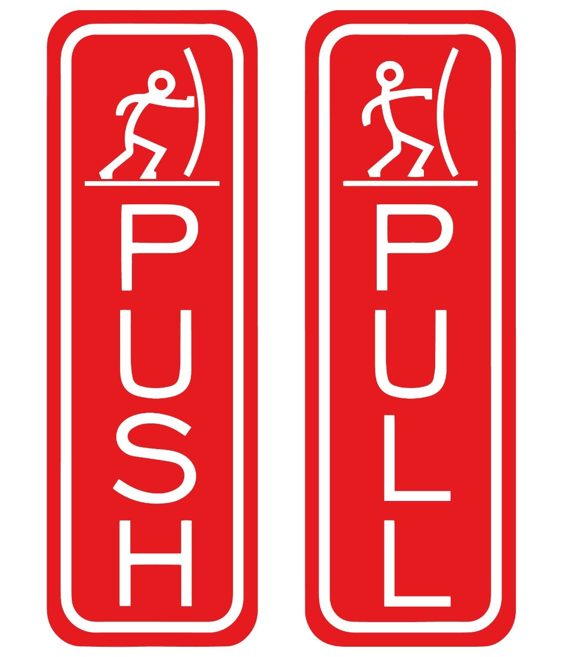 Custom Color PUSH N PULL Set of 2 Push and Pull Sign - Etsy