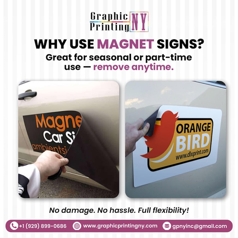 Custom Magnetic Car Sign: Business Advertising, Truck Door Magnet - Etsy