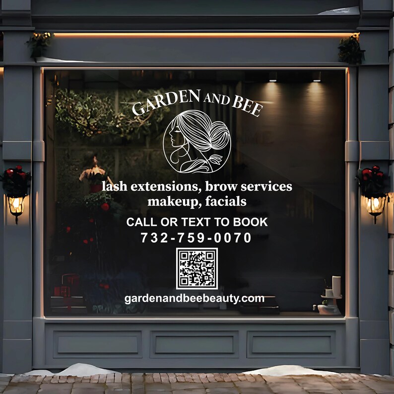 Personalized Window Decal, Logo Decal With Vinyl Lettering, Your ...