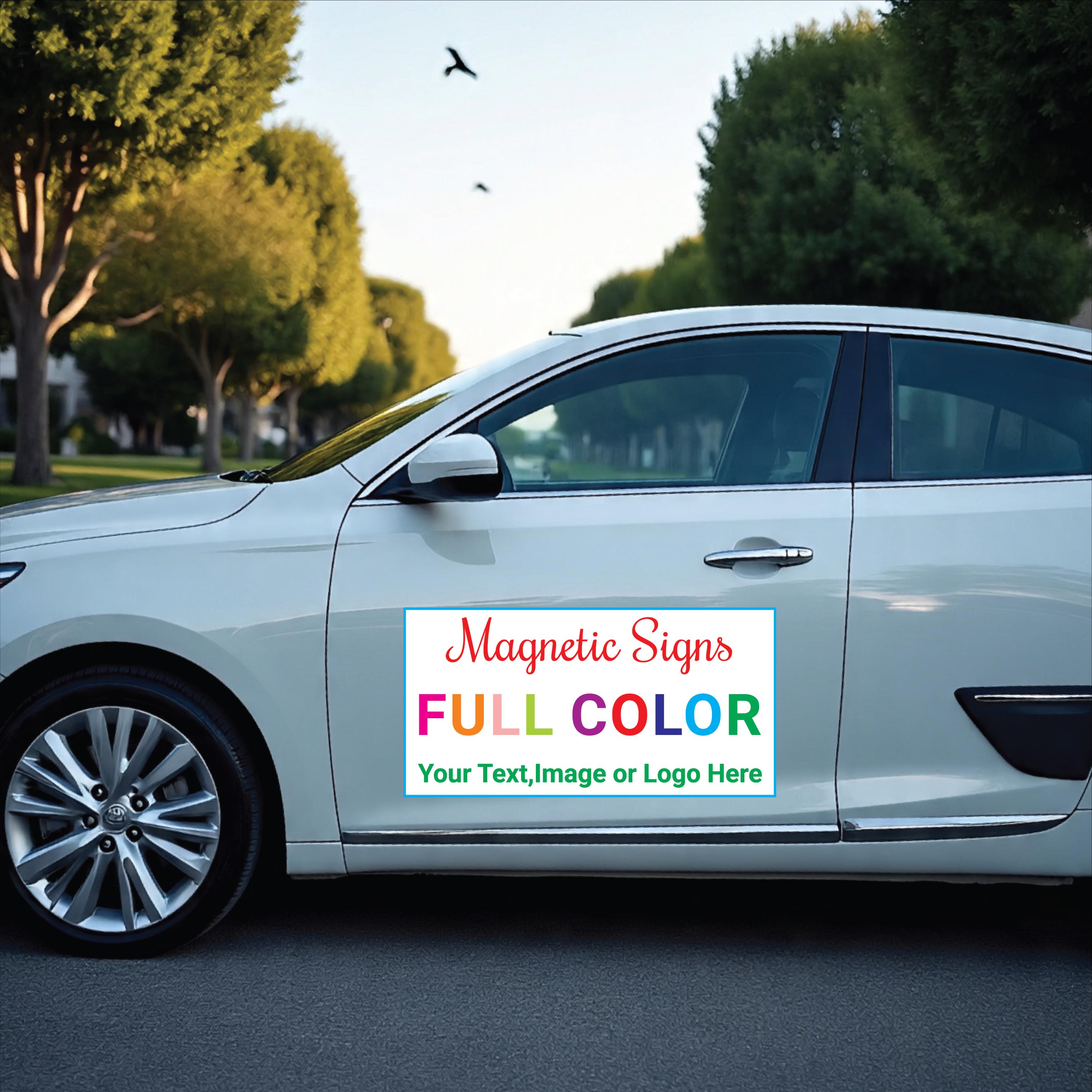 Custom Magnetic Car Sign: Business Advertising, Truck Door Magnet - Etsy