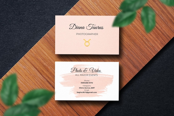 Etsy business cards store
