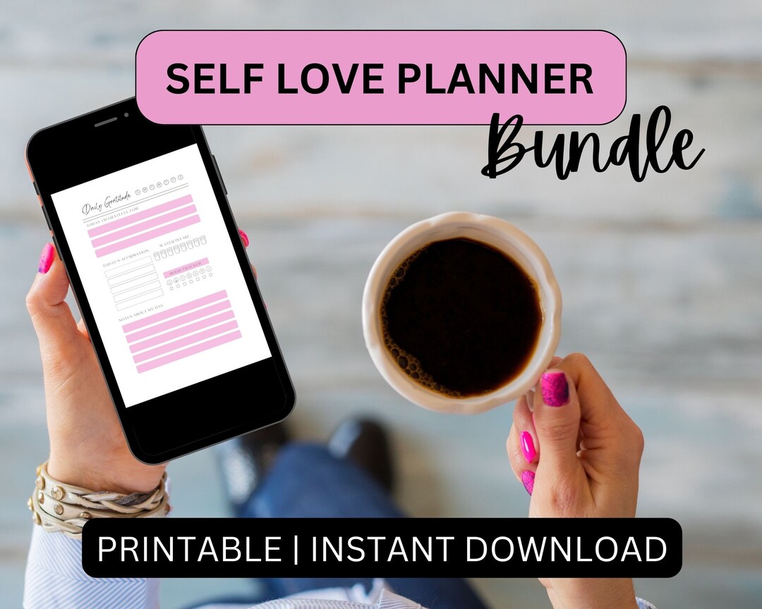 Self-love BUNDLE Digital Download | Gratitude Worksheet | Positive ...