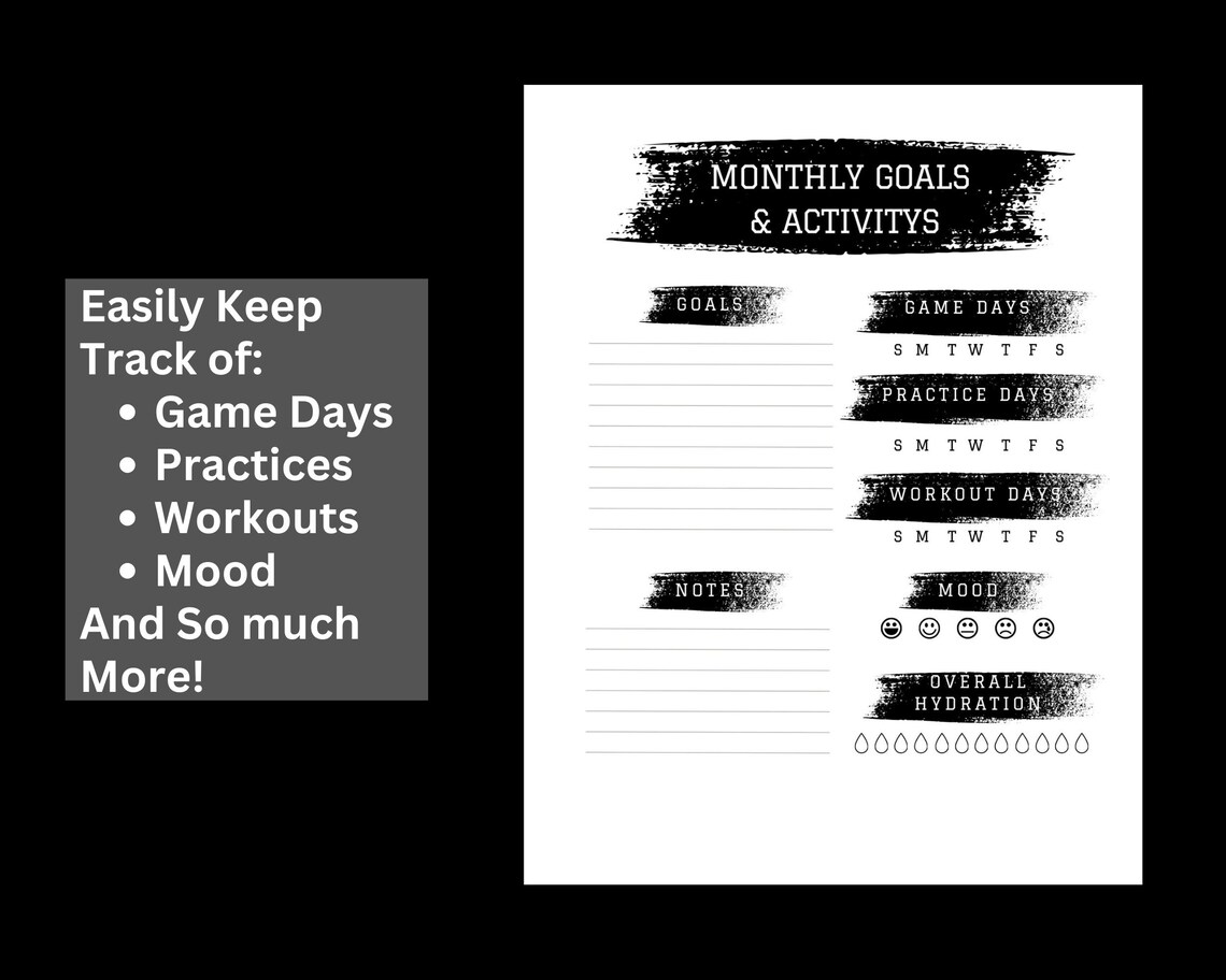 2024 Student Athlete DAILY PLANNER Bundle | PRINTABLE & Digital ...