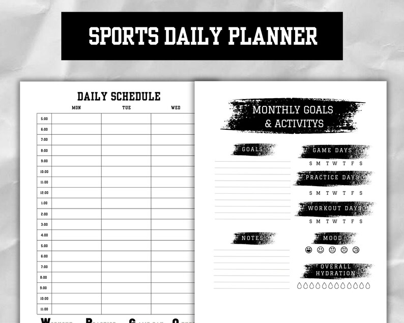 2024 Student Athlete DAILY PLANNER Bundle | PRINTABLE & Digital ...