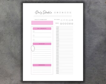 2024 Calendar PRINTABLE Simple Design With Notes Area on - Etsy