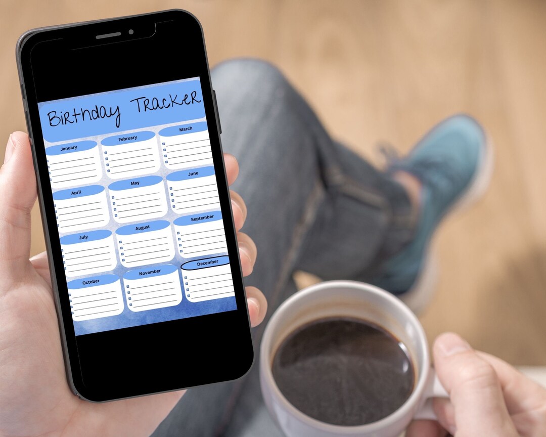 PRINTABLE Birthday Tracker - Etsy