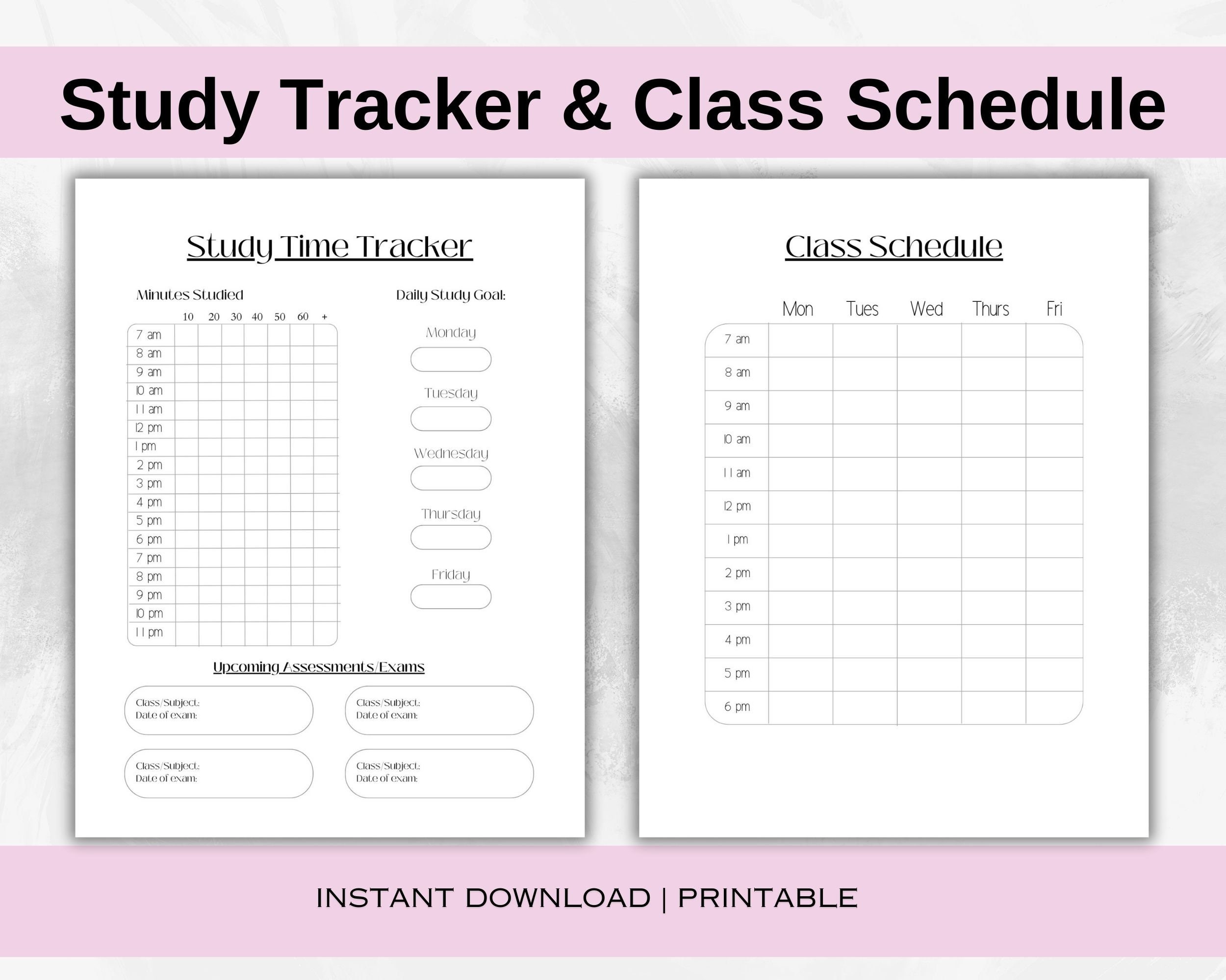 PRINTABLE Planner Students of All Ages Academic Planner, College ...