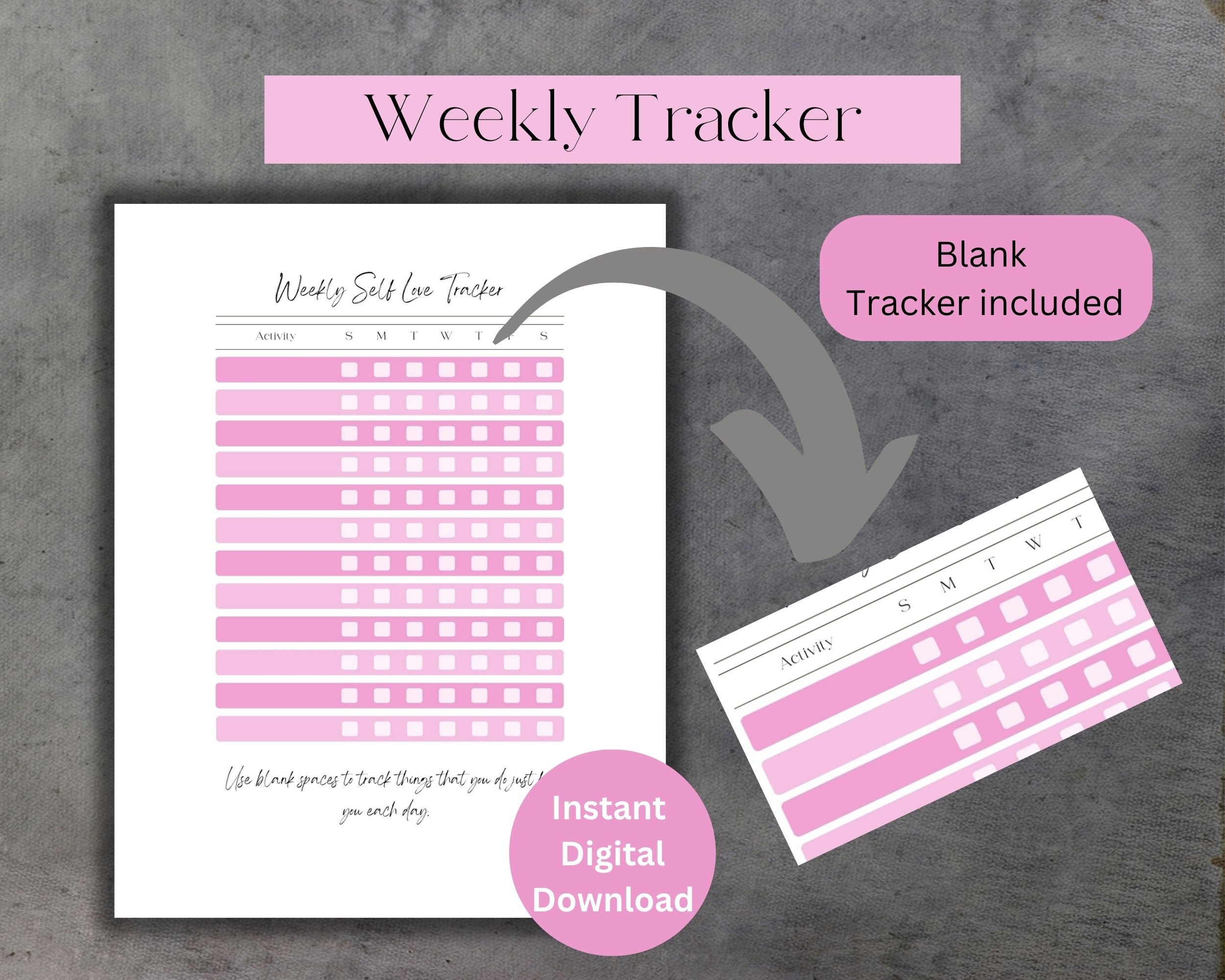 Self-love BUNDLE Digital Download Gratitude Worksheet Positive ...