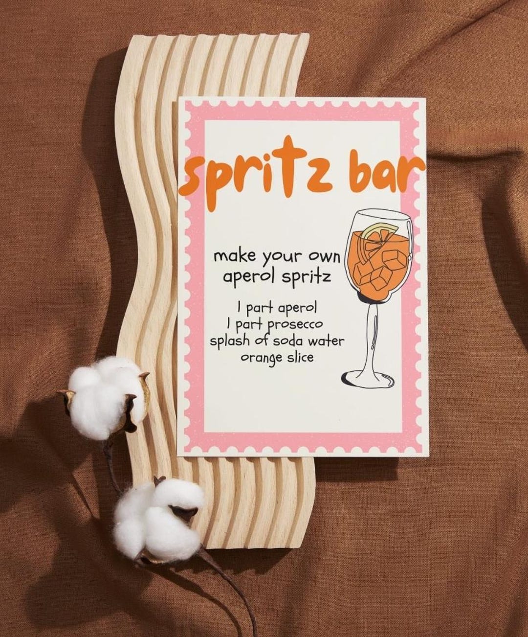 CUSTOMIZABLE Spritz Bar Print Template!! Canva Template 8.5x11 and ...