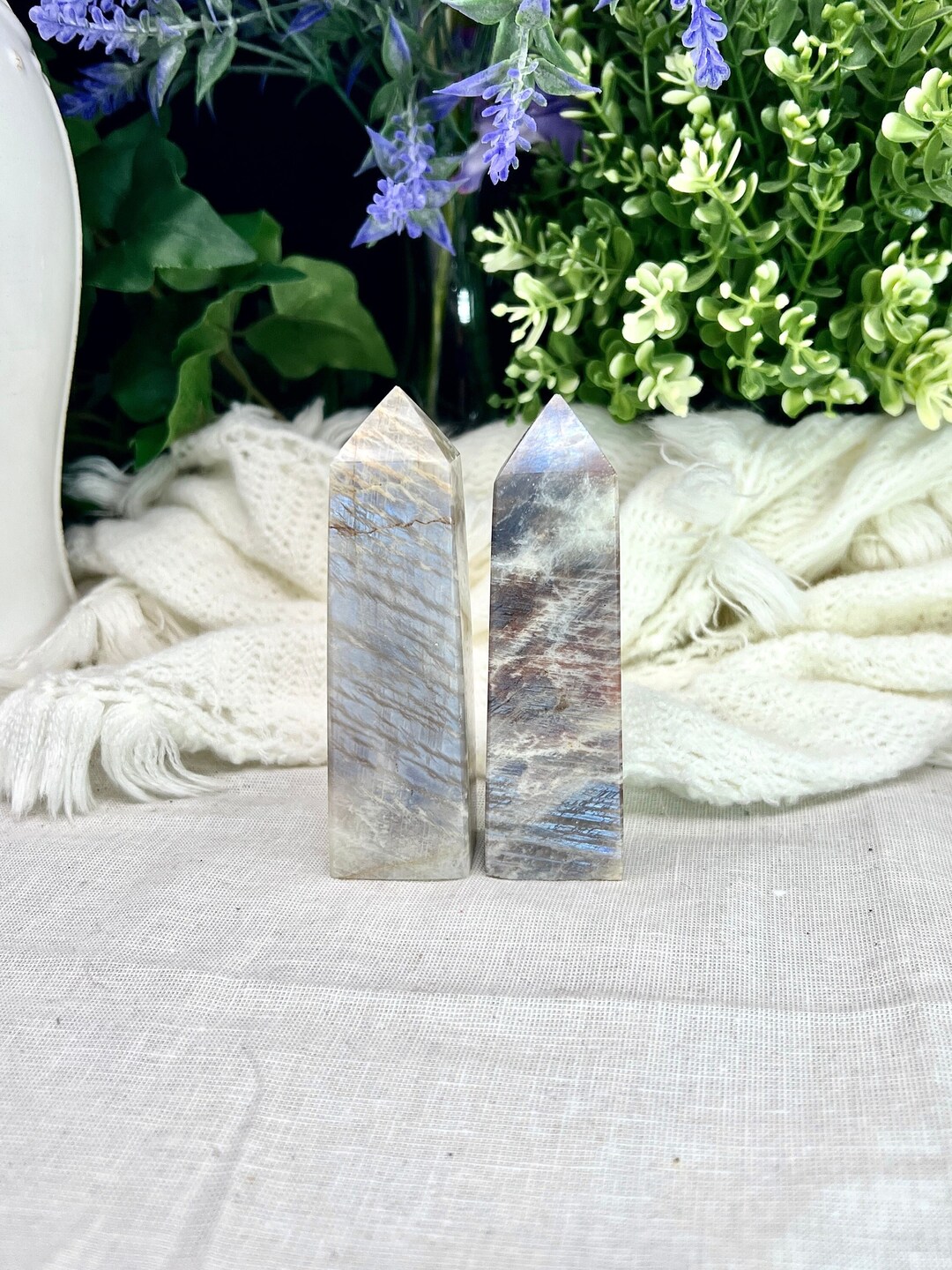 Sunstone Moonstone Towers, Rare Stones, Reiki, Altar Decor, Crystal ...
