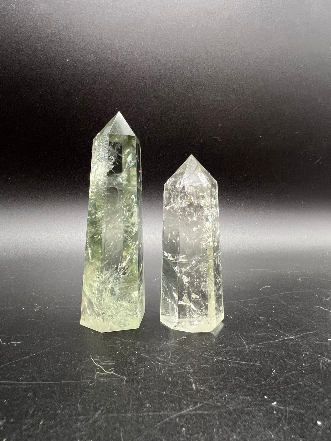 Prasiolite Towers, Green Quartz, Green Amethyst, Prasiolite Point and ...