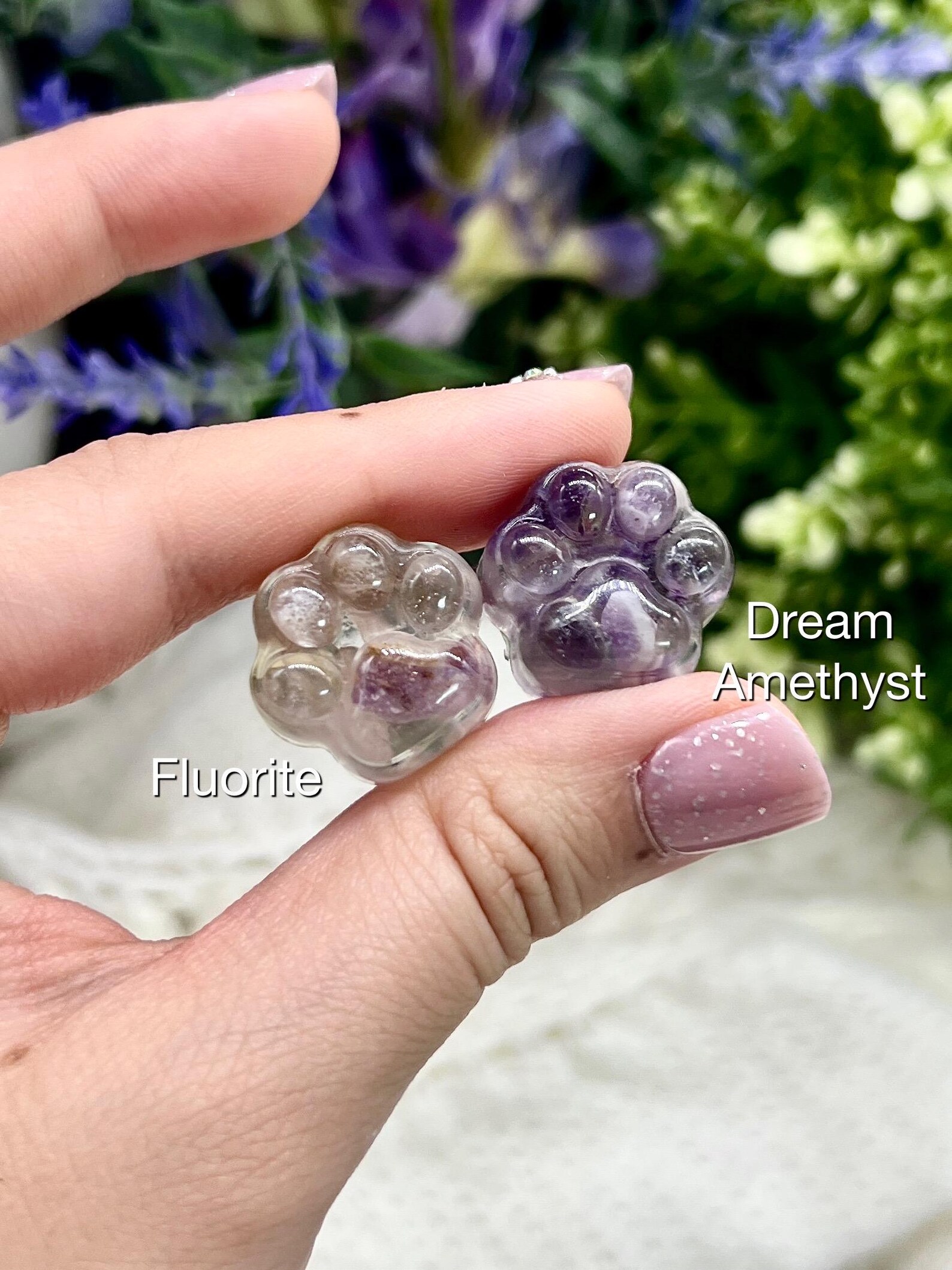 Mini Crystal Paws in Resin, Dog, Cat, Animal Lover, Pet Memorial Decor ...