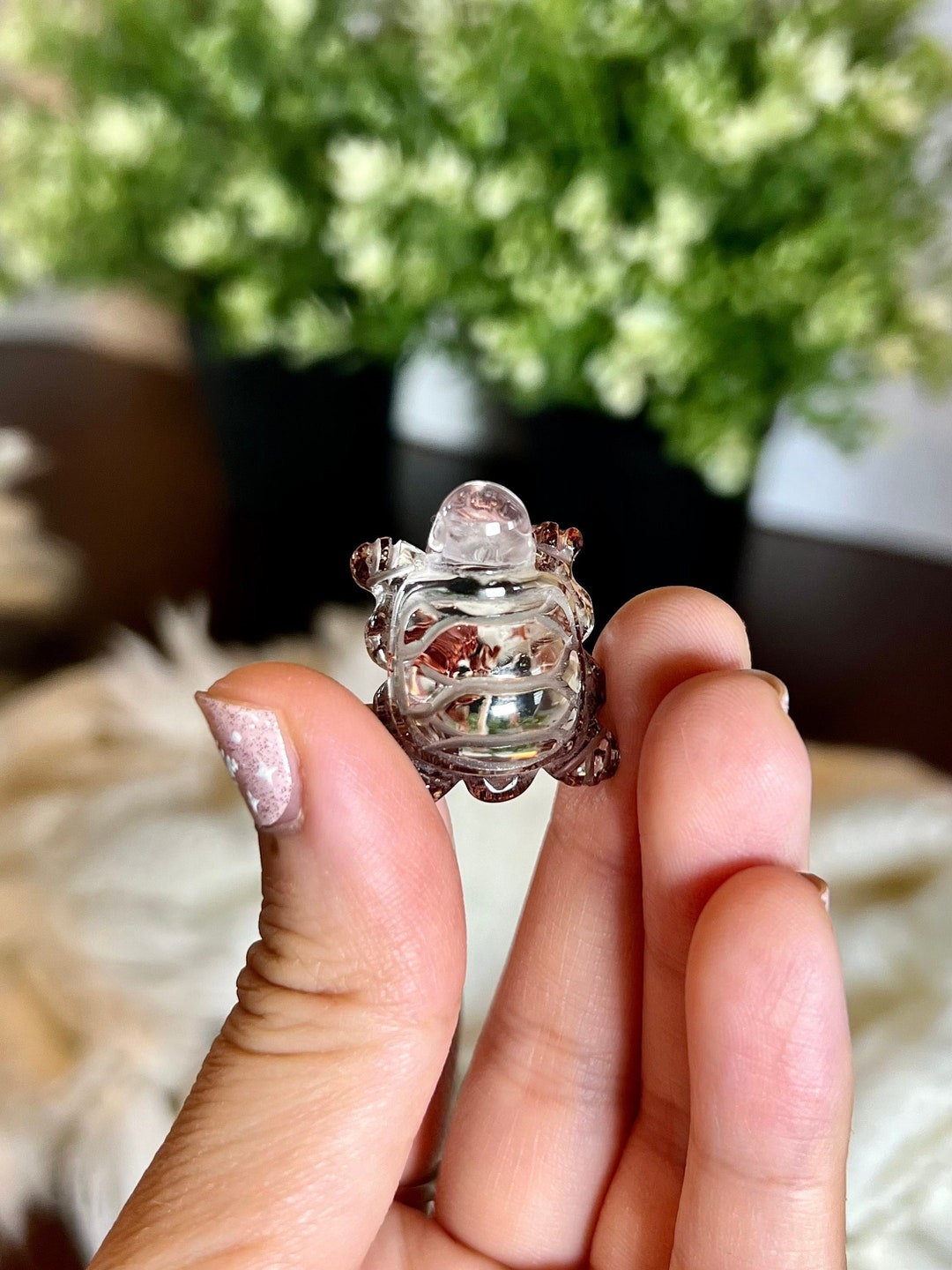 Garden Quartz Mini Turtles, Polished Quartz Crystals, Clear Included ...