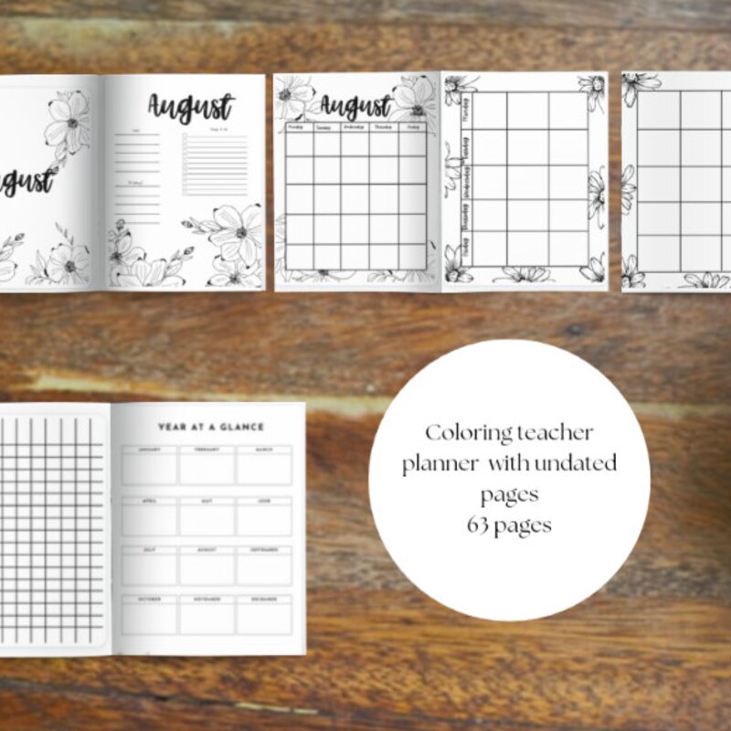 Teacher Planner Printable - Etsy