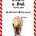 Teacher Appreciation Gift Tag and Sign Root Beer Soda Float Instant ...