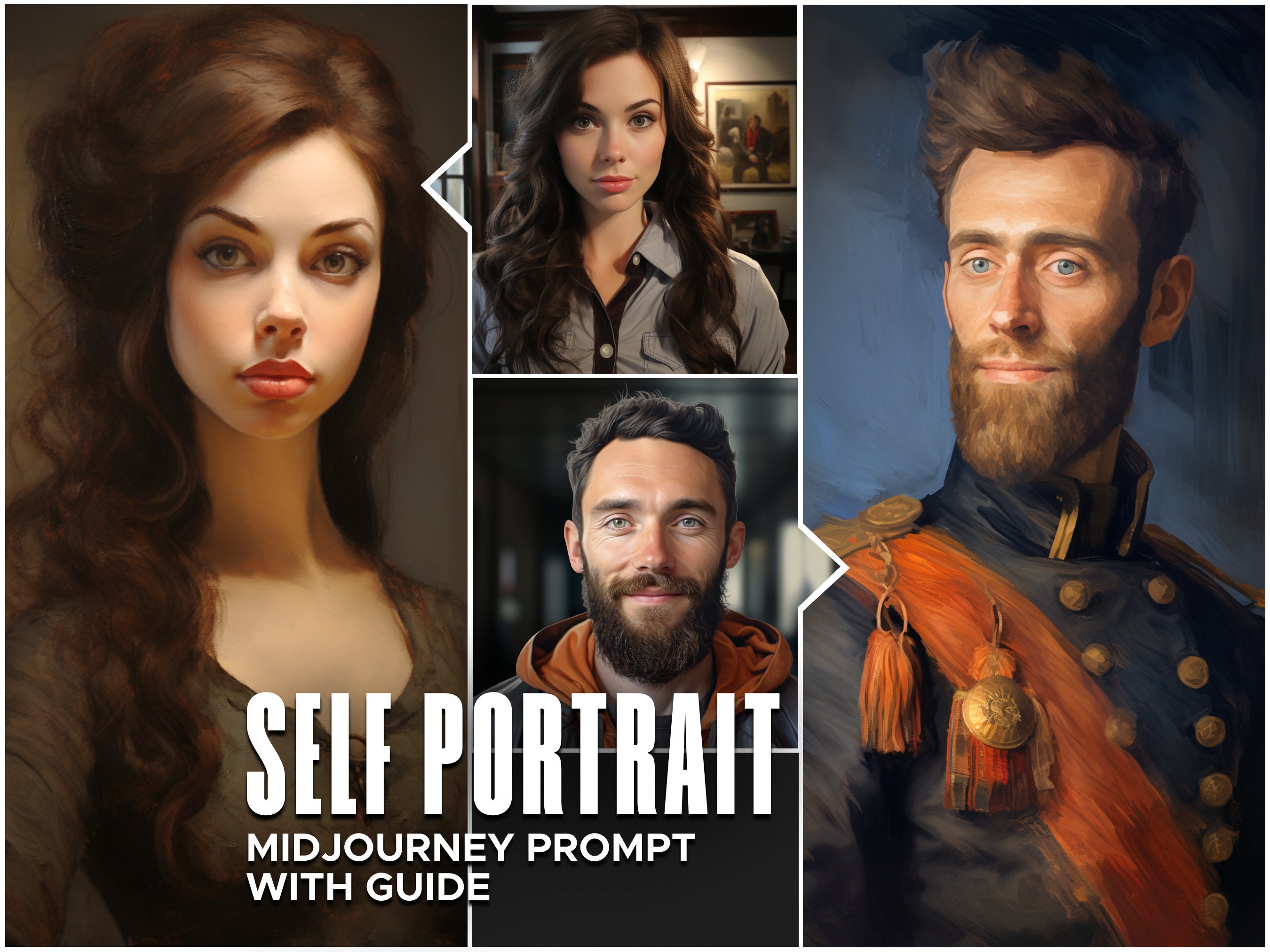 Midjourney Self Portrait Prompt Customizable Prompting Guide for Generating High Quality ...