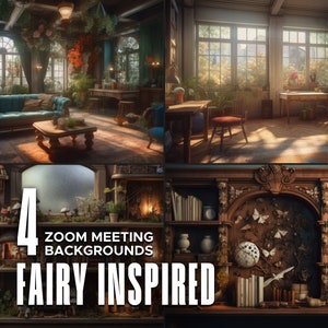 4 Fairy Inspired Zoom Backgrounds - Realistic Zoom Meeting Virtual ...
