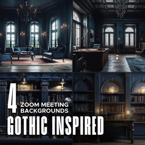 4 Gothic Zoom Backgrounds - Realistic Zoom Meeting Virtual Backgrounds ...