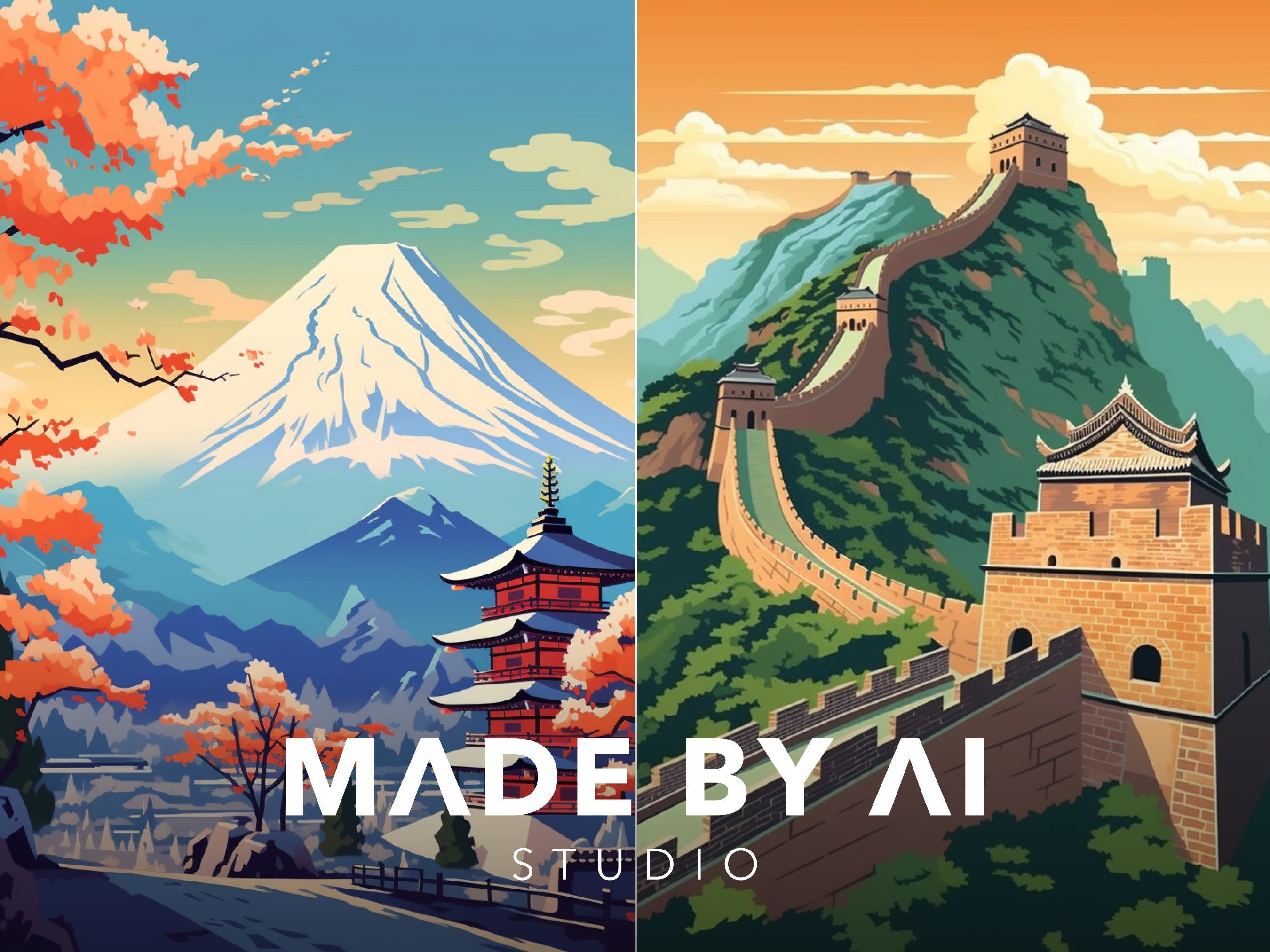 Vintage Travel Poster Midjourney Prompt Customizable AI Travel Poster ...