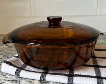 Brown Anchor Hocking Glass Bakeware - Etsy
